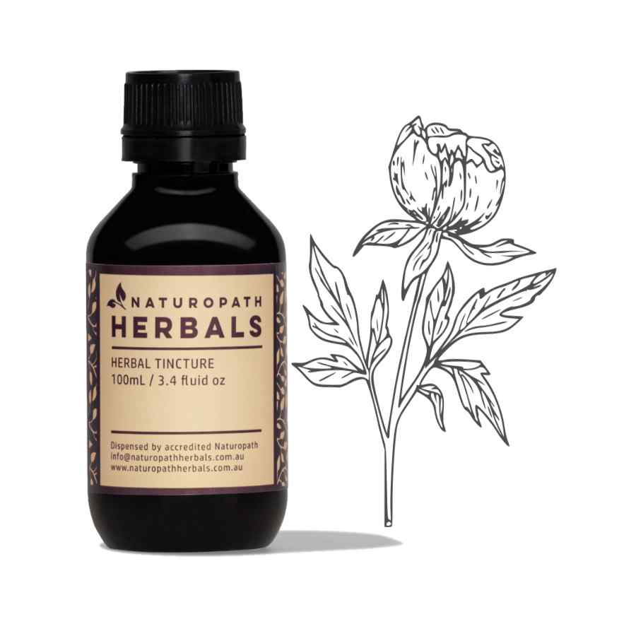 Peony Root Liquid Extract Tincture 50-500ml - Naturopath Herbals